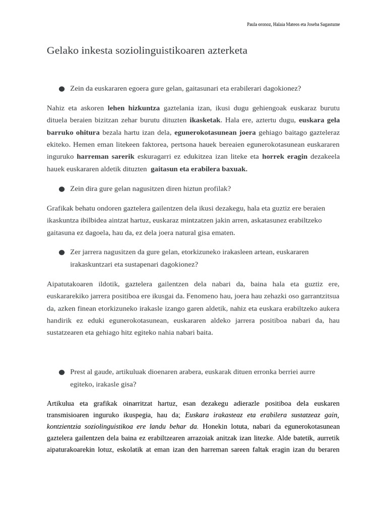 Grafiken Azterketa | PDF