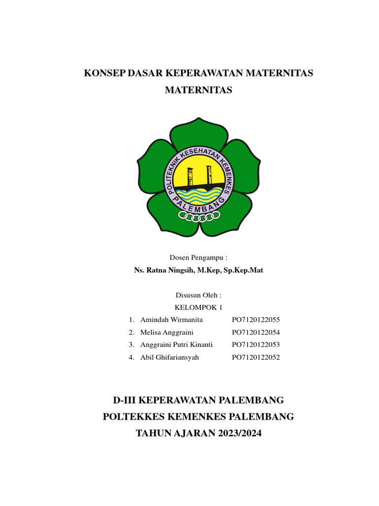 Konsep Dasar Keperawatan Maternitas 1 | PDF | Pengembangan Diri