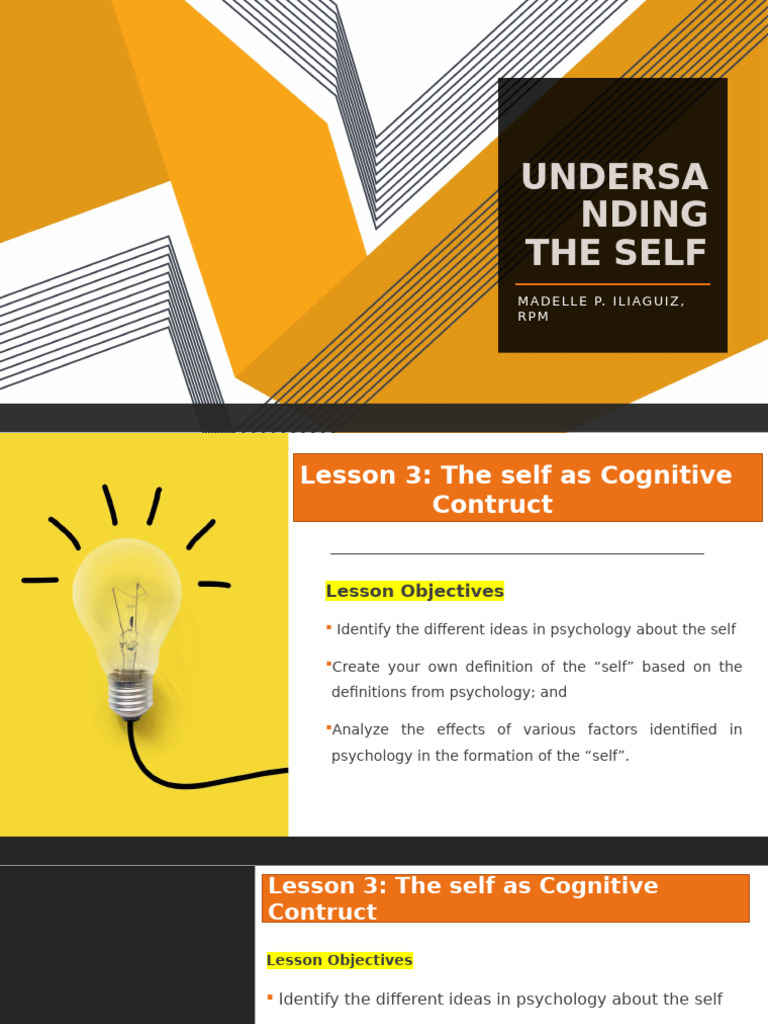 UTS Lesson 3 and 4 - MPI | PDF | Self Concept | Self