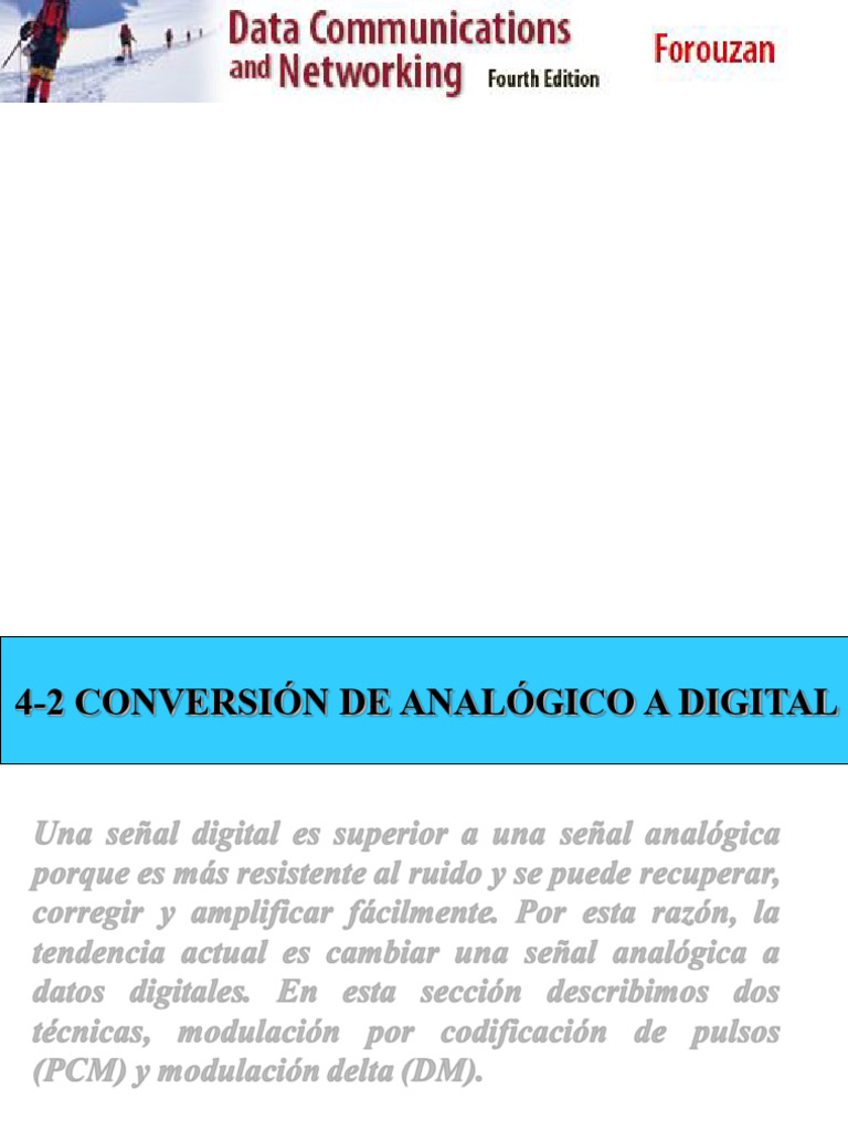 Redes de Computadores - Tema 4 | PDF | Muestreo (procesamiento de señal ...