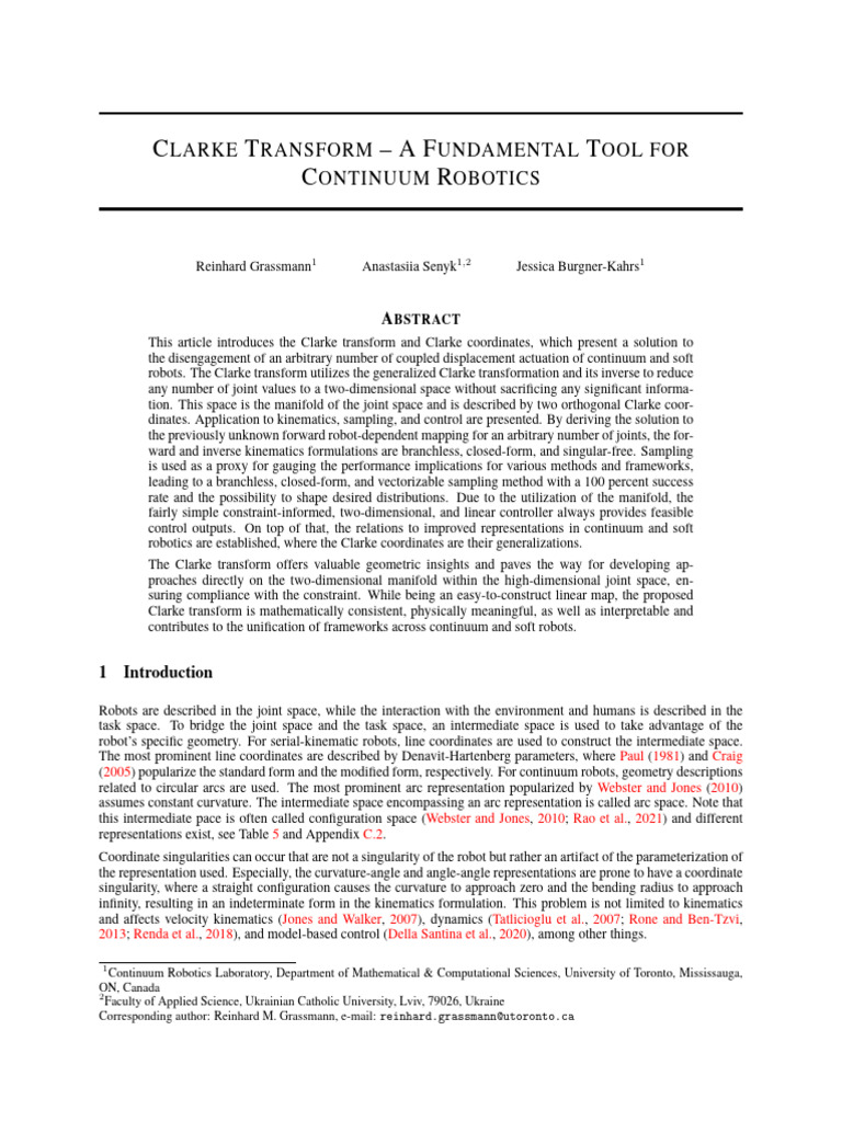 Clarke Transform - A Fundamental Tool For Continu | PDF | Summation ...