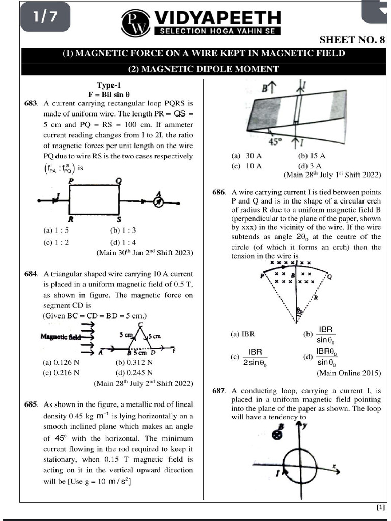 Hc Verma Magnetic Field | PDF