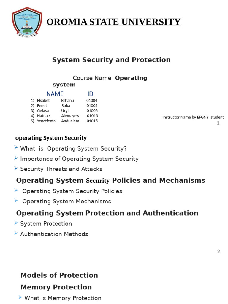 Operating System Security | PDF | Security | Computer Security