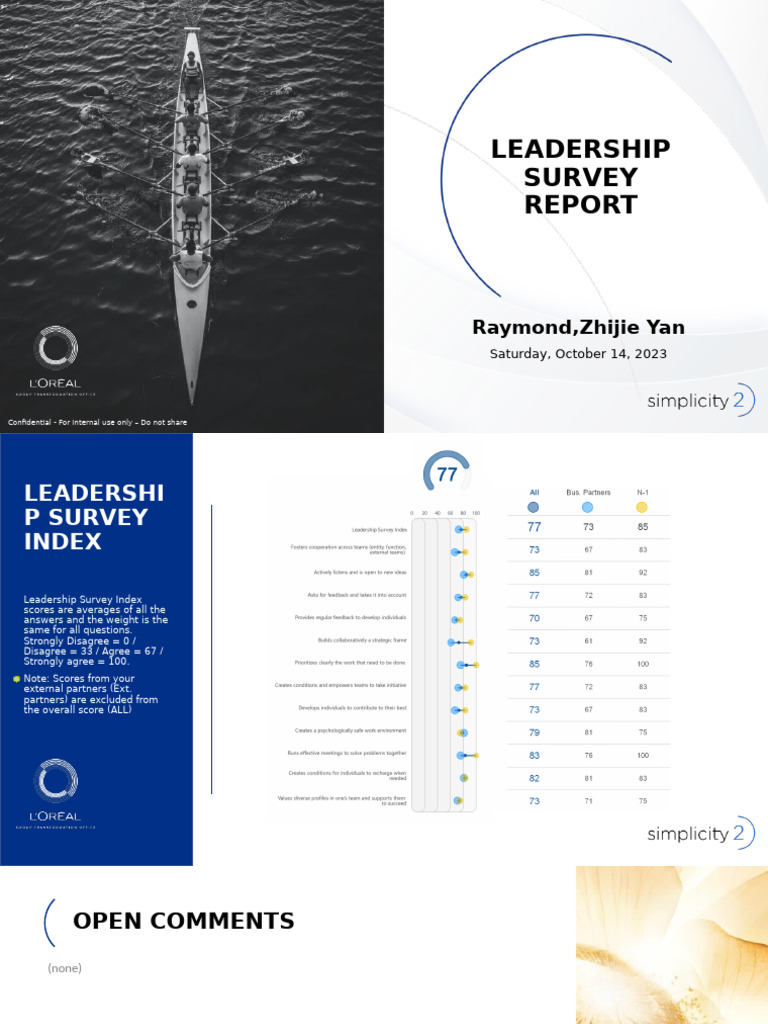 Leadership Survey 2023 - YAN Raymond, Zhijie - 20231014-040230 - en | PDF | Collaboration ...