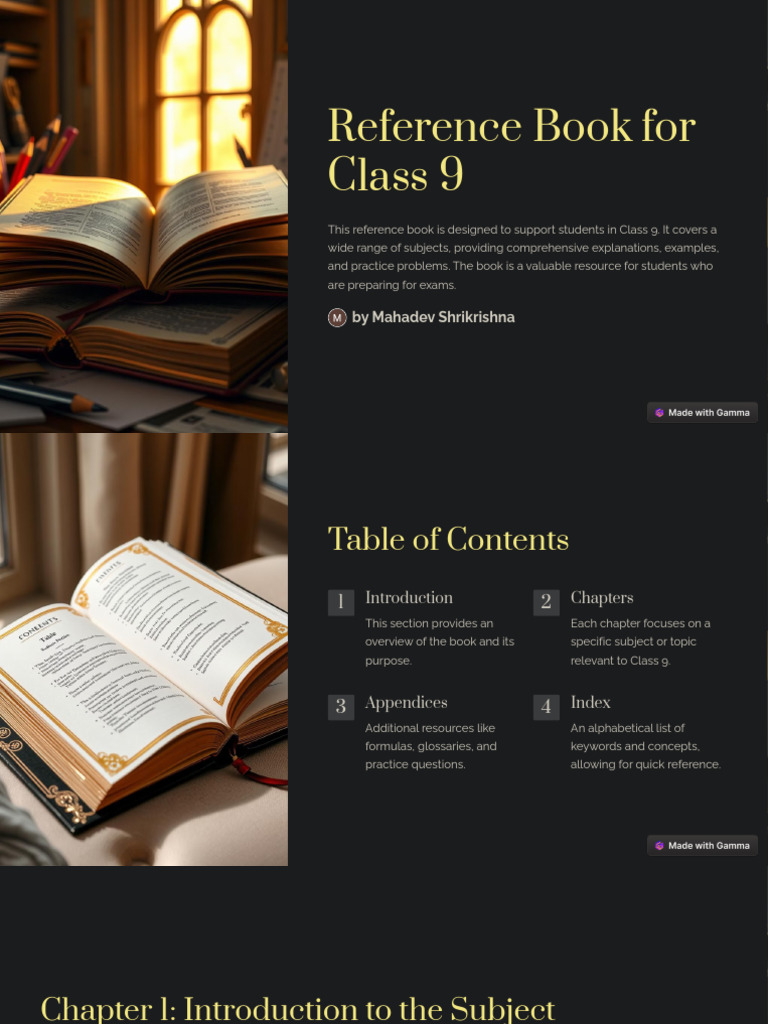 Class 9 Science Reference Book Guide | PDF | Science | Concept
