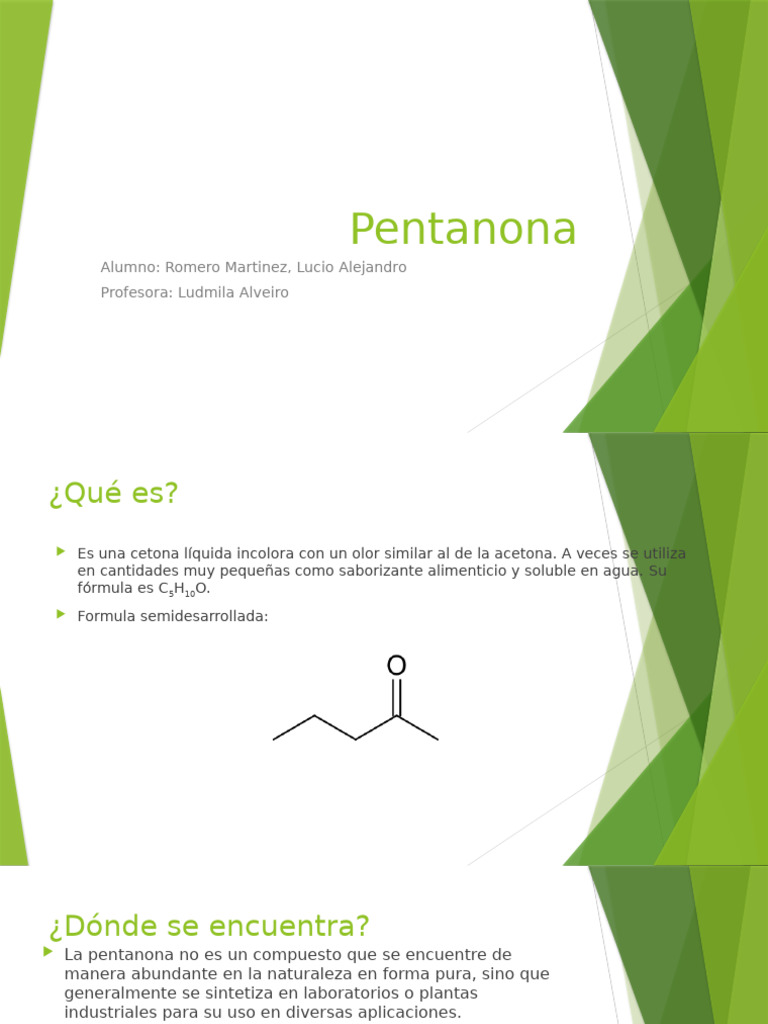 Pentanona | PDF | Salud y bienestar | Ciencia y matemáticas