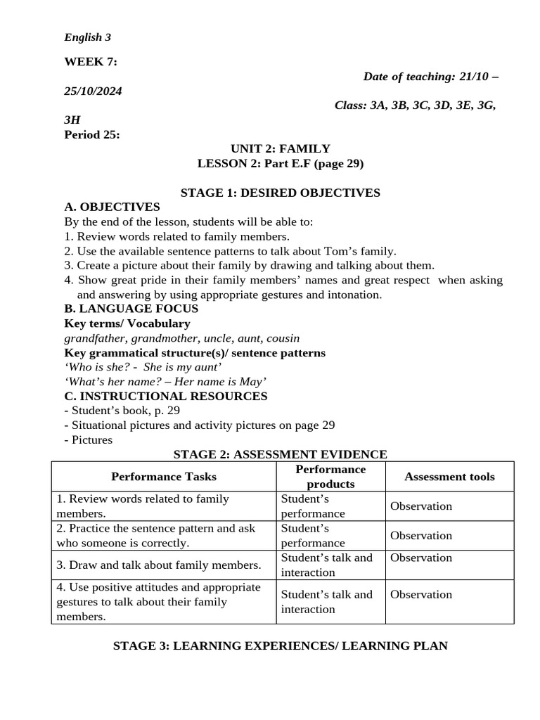 E3 - WEEK 7 | PDF | Question | English Language