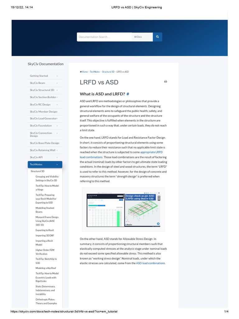 LRFD Vs ASD - SkyCiv Engineering | PDF | Structural Load | Strength Of ...