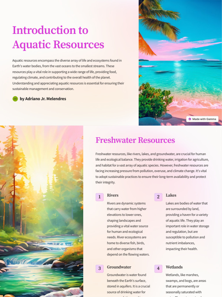 Introduction-to-Aquatic-Resources | PDF | Coast | Wetland