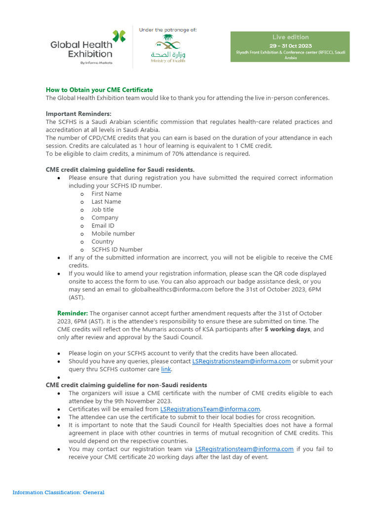 CME Certificate Claiming Guide | PDF