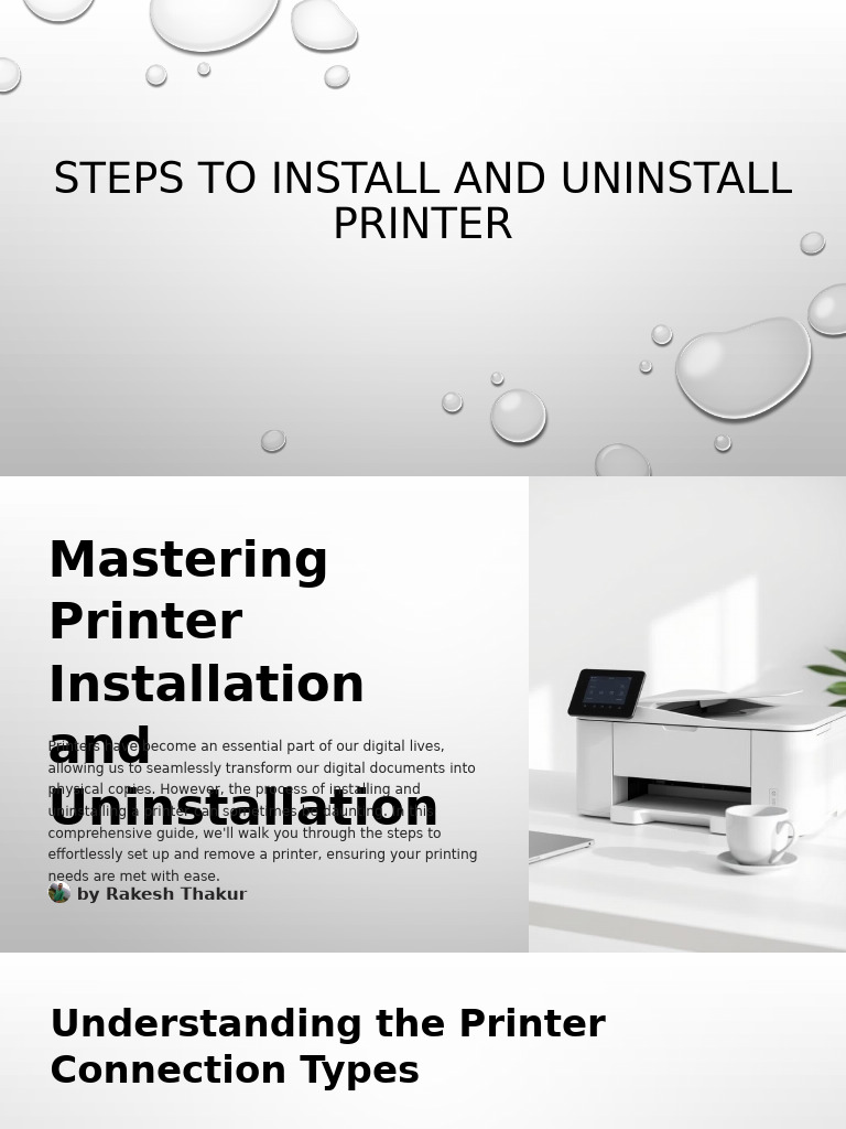 Printer Installation and Uninstallation Guide | PDF | Printer ...