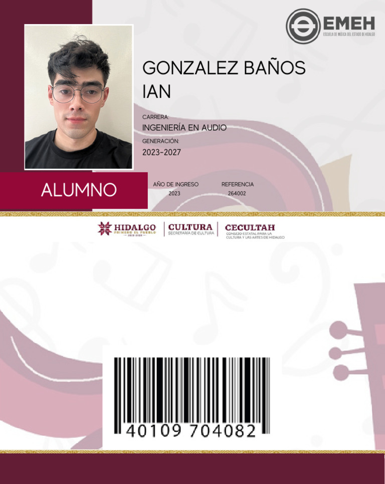 Ian Gonzalez Baños Credencial | PDF