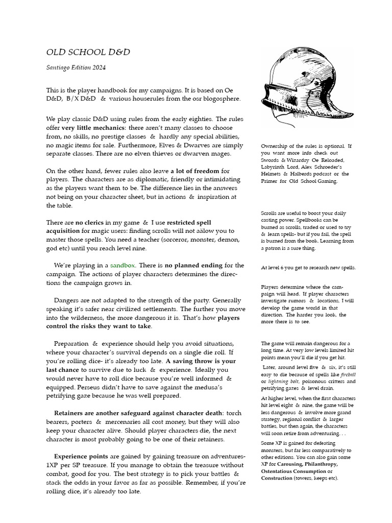 OSE Houserules | PDF | Dungeons & Dragons | Dwarf (Dungeons & Dragons)