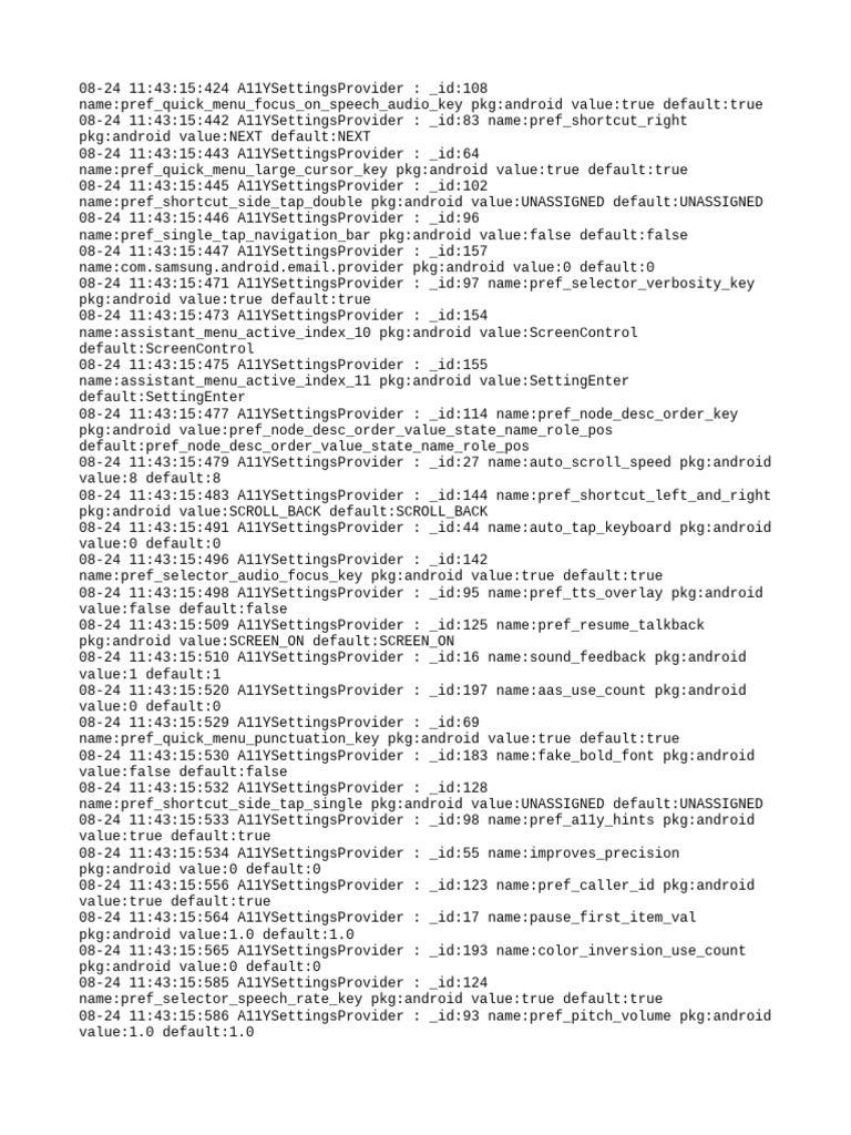 a11yProvider Log | PDF | Google | Software