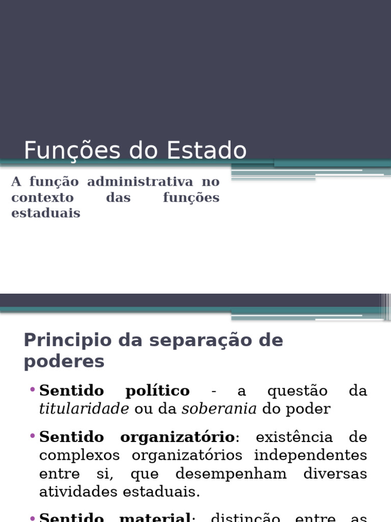 Funções Do Estado (Simples) | PDF | Estado | Constituição