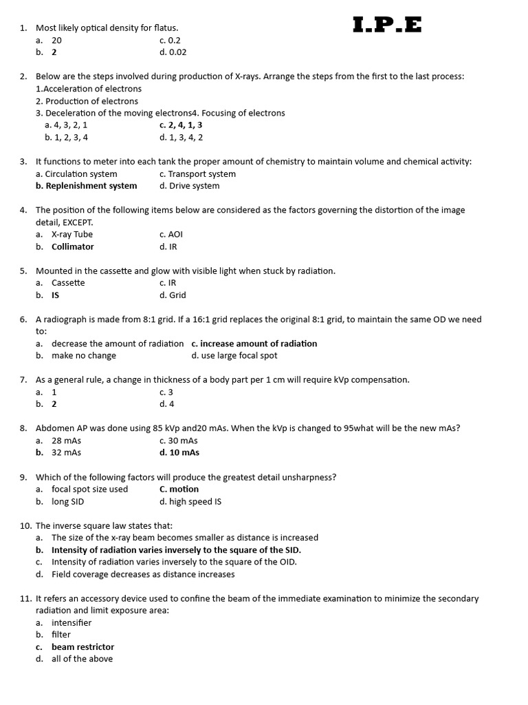 IPE | PDF | Radiography | X Ray