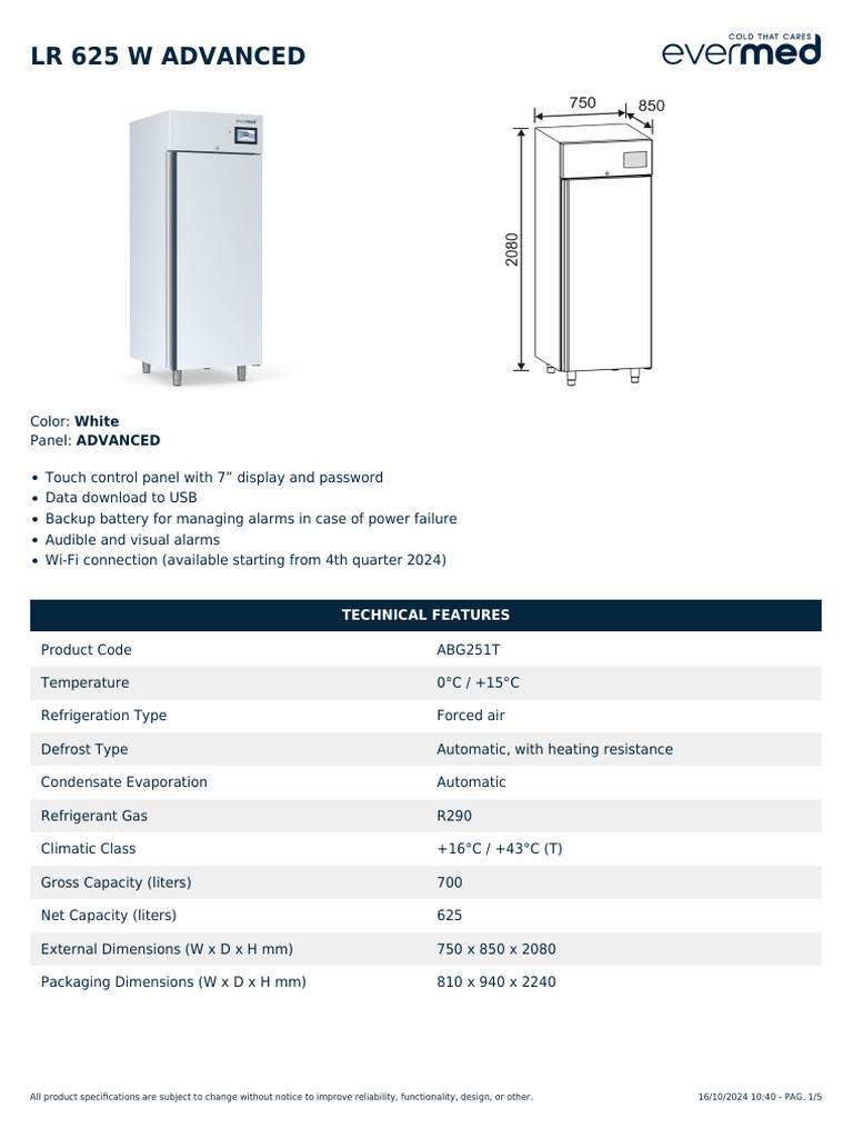 LR 625 W Advanced Specifications | PDF | Electrical Engineering ...