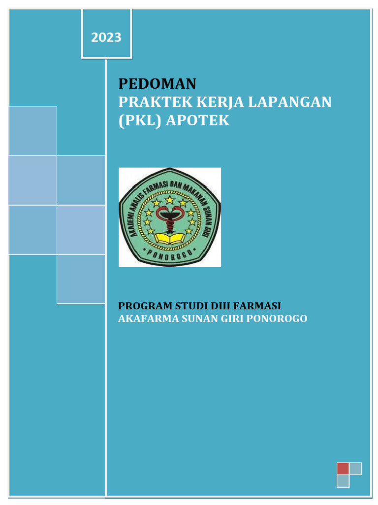 Pedoman Dan Standart Kompetensi PKL Apotek 2023 | PDF