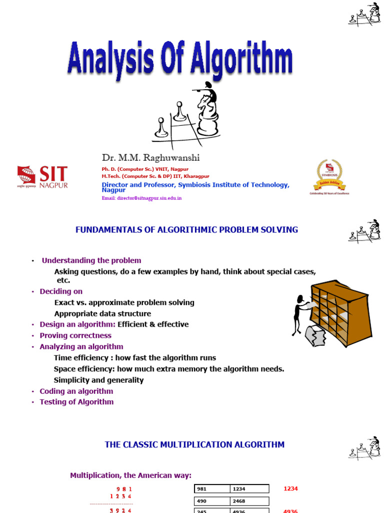 Analysis Of Algorithm Mmr1 Pdf Recurrence Relation Algorithms 1625