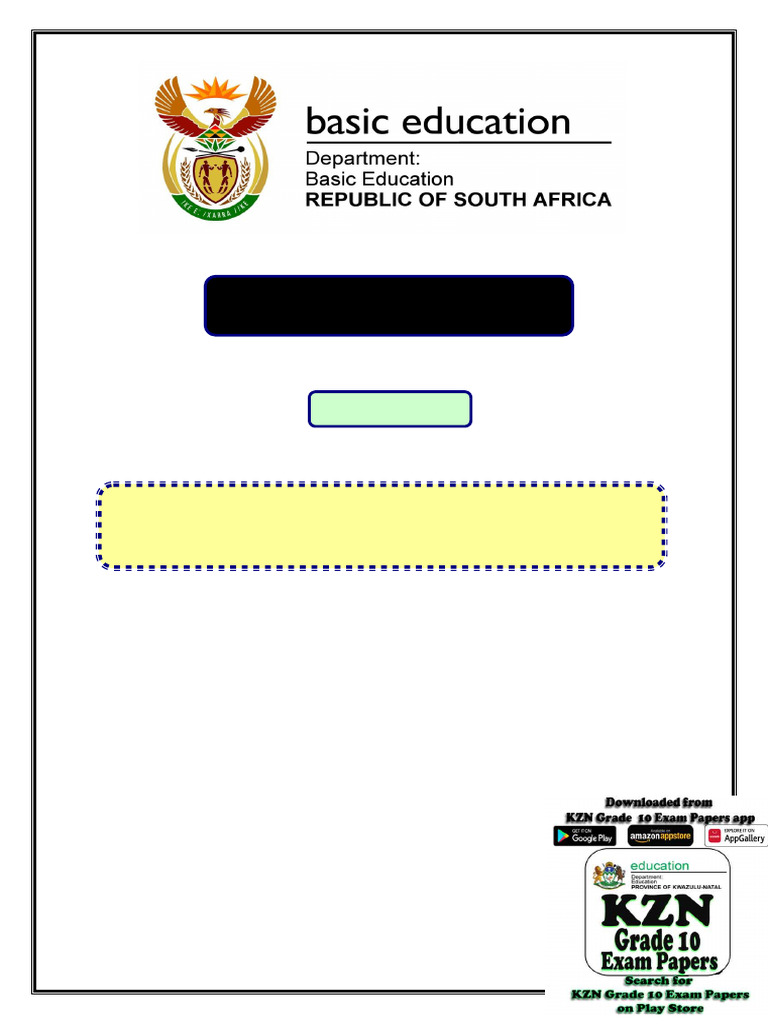 Nov 2015 Grade 10 Maths P2 | PDF | Mathematics