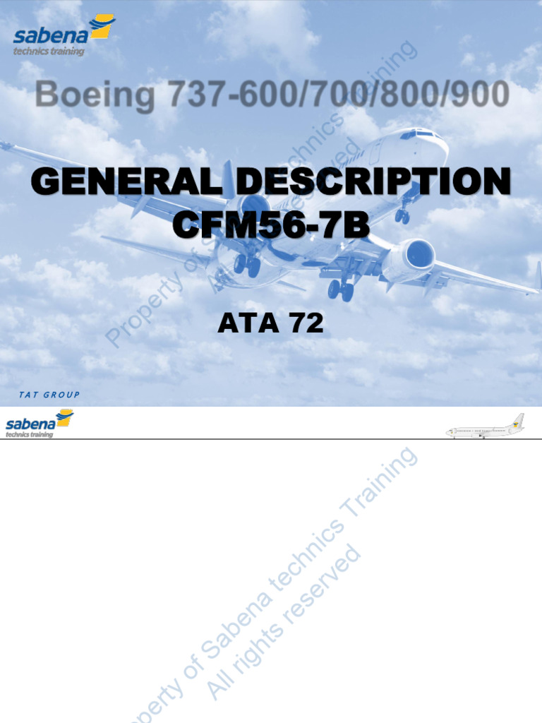 Boeing 737 CFM56-7B Training Manual | PDF | Engines | Mechanical Engineering