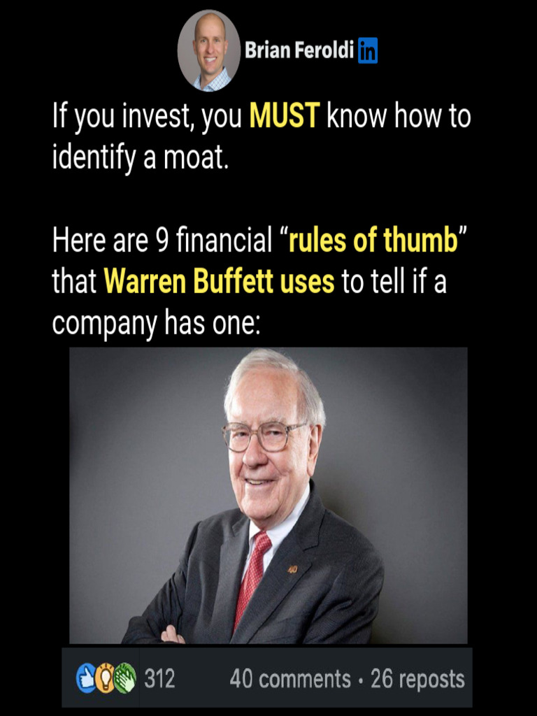 9 Buffett Rules of Thumb 1690790274 | PDF | Expense | Equity (Finance)