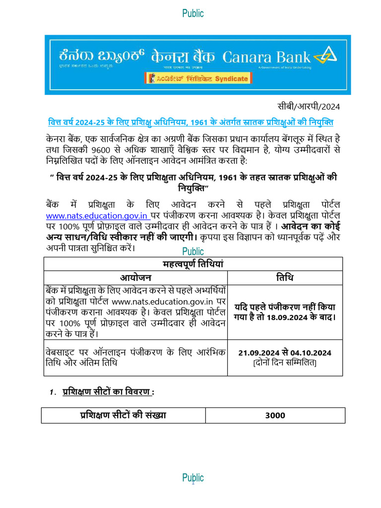 Apprenticeship Advertisement - Hindi | PDF