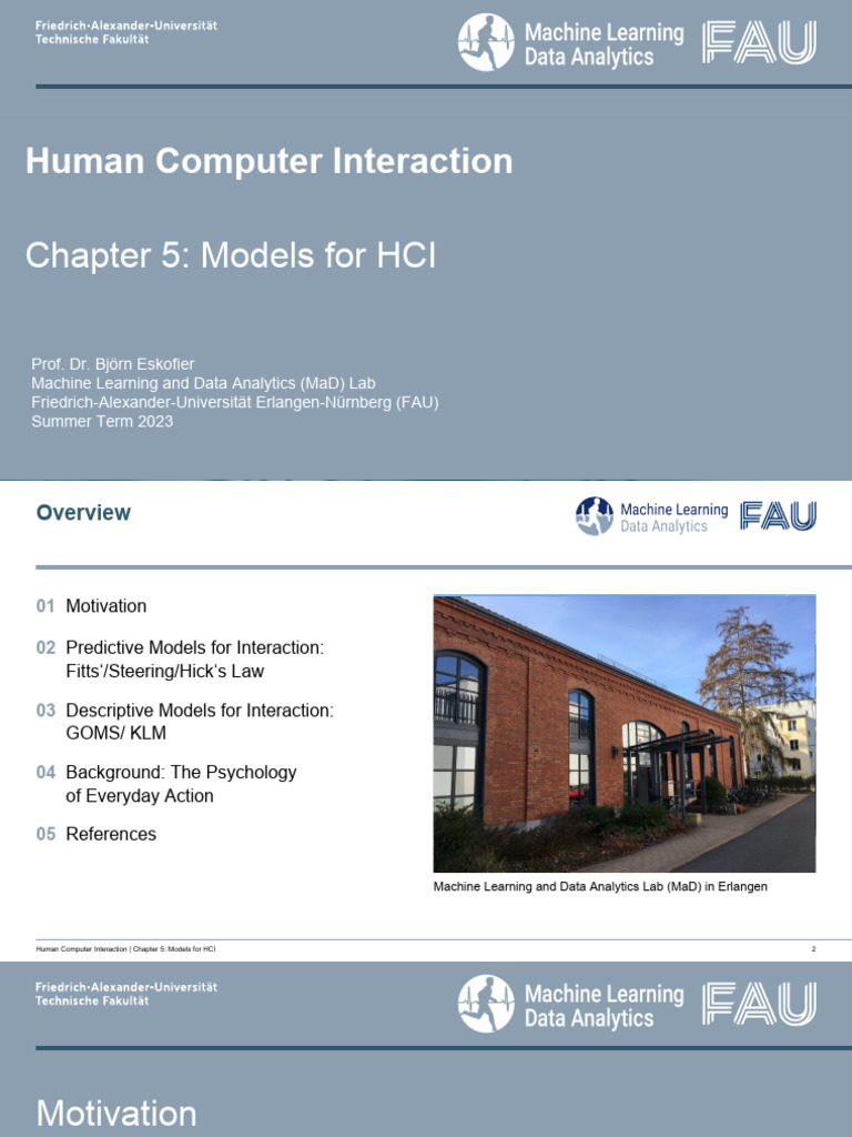 HCI SS 2023 05 Models of HCI | PDF | Human–Computer Interaction ...