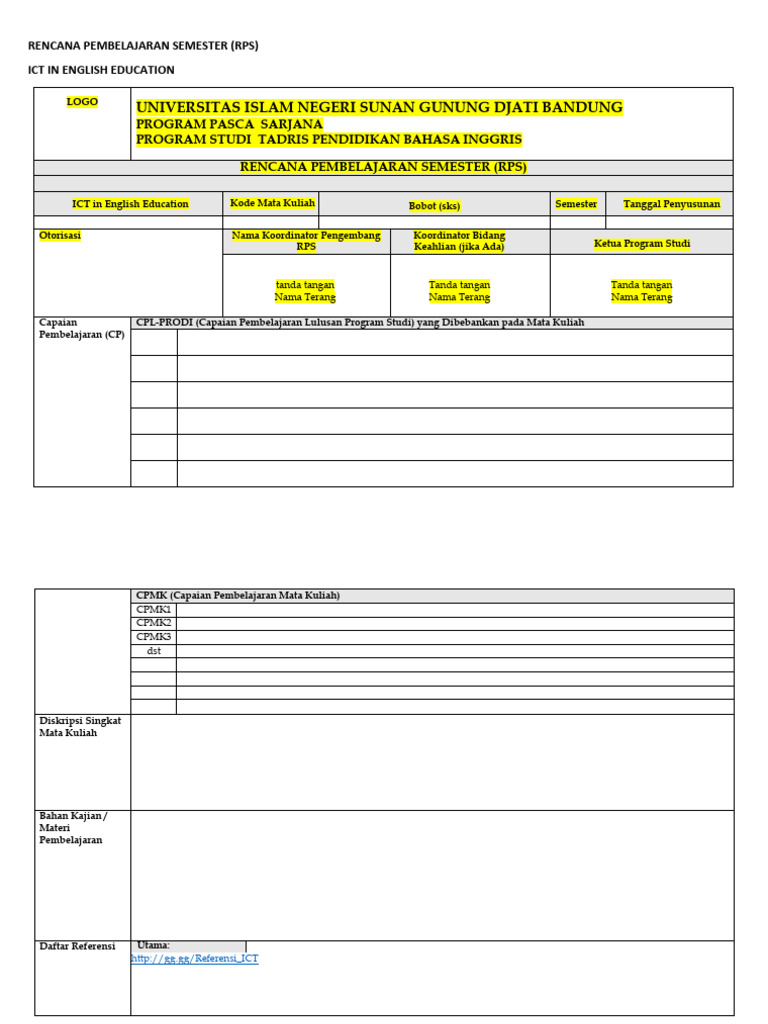 ICT in English Education RPS | PDF | Educational Technology | Information And Communications ...