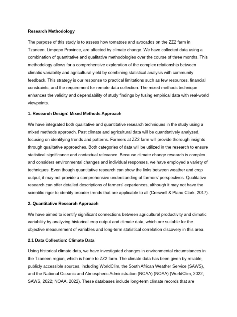 Research Methodology | PDF | Quantitative Research | Climate