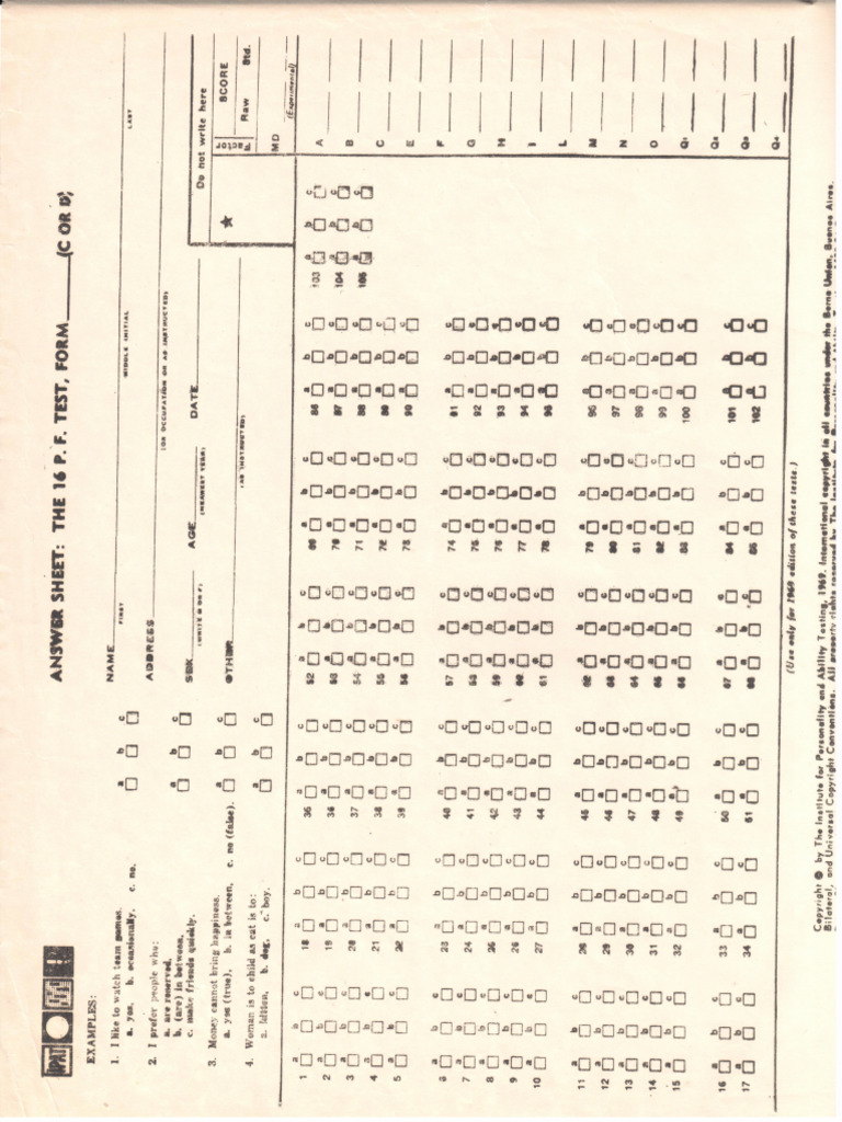 16 PF | PDF