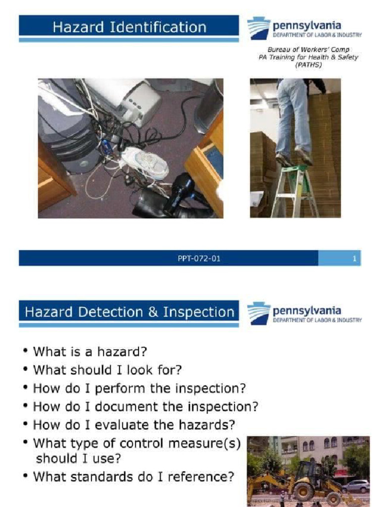 Hazard Identification | PDF