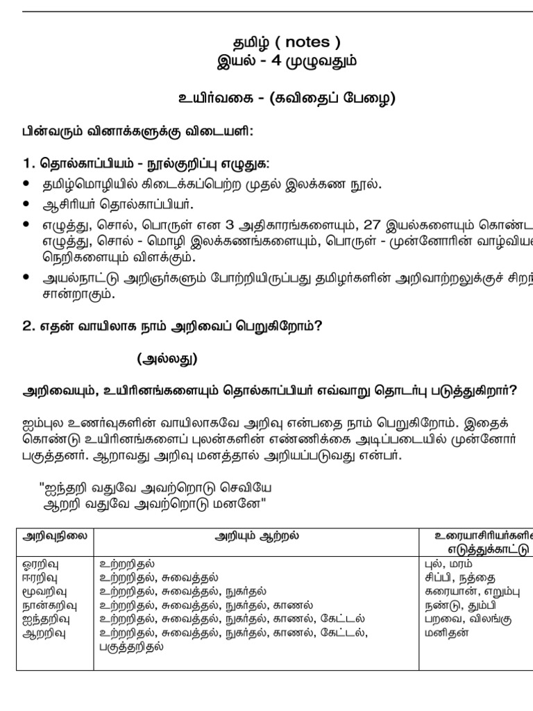 9th Tamil Iyal - 4 | PDF