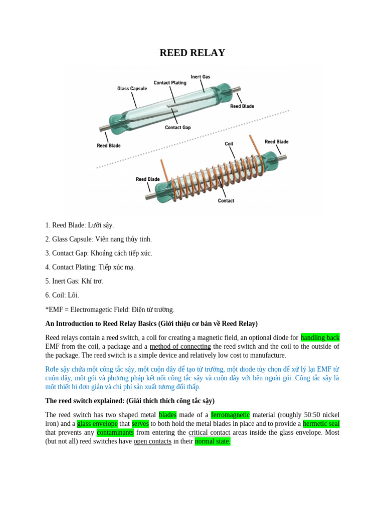 Reed Relay | PDF