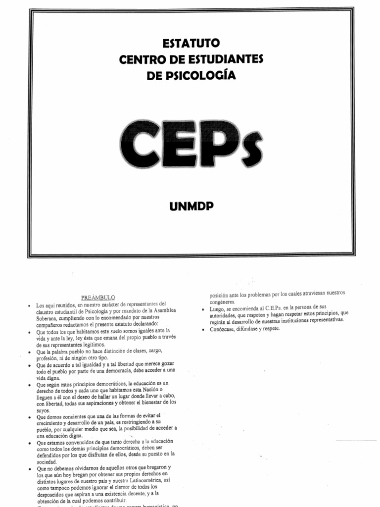 Estatuto Ceps | PDF