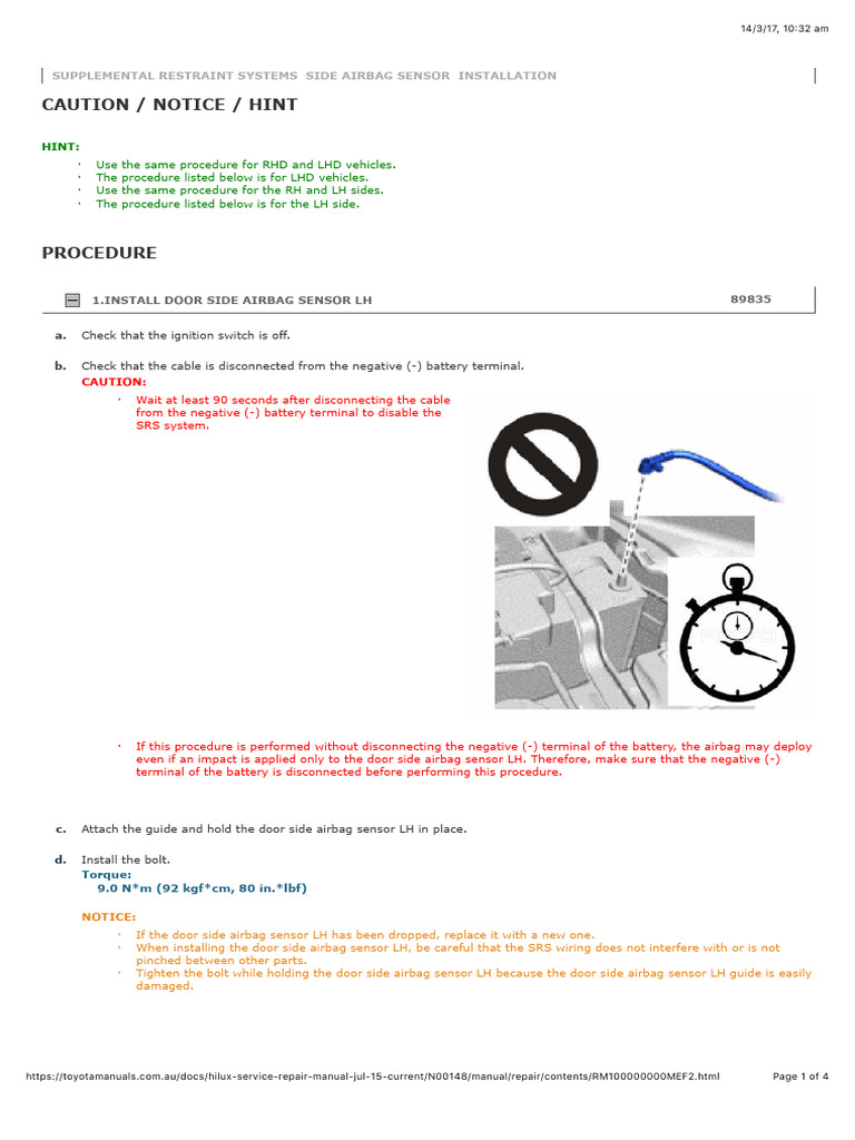 INSTALLATION | PDF | Airbag | Electrical Connector