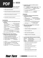 Unit 4 Progress Test A Answers | PDF | Bedroom