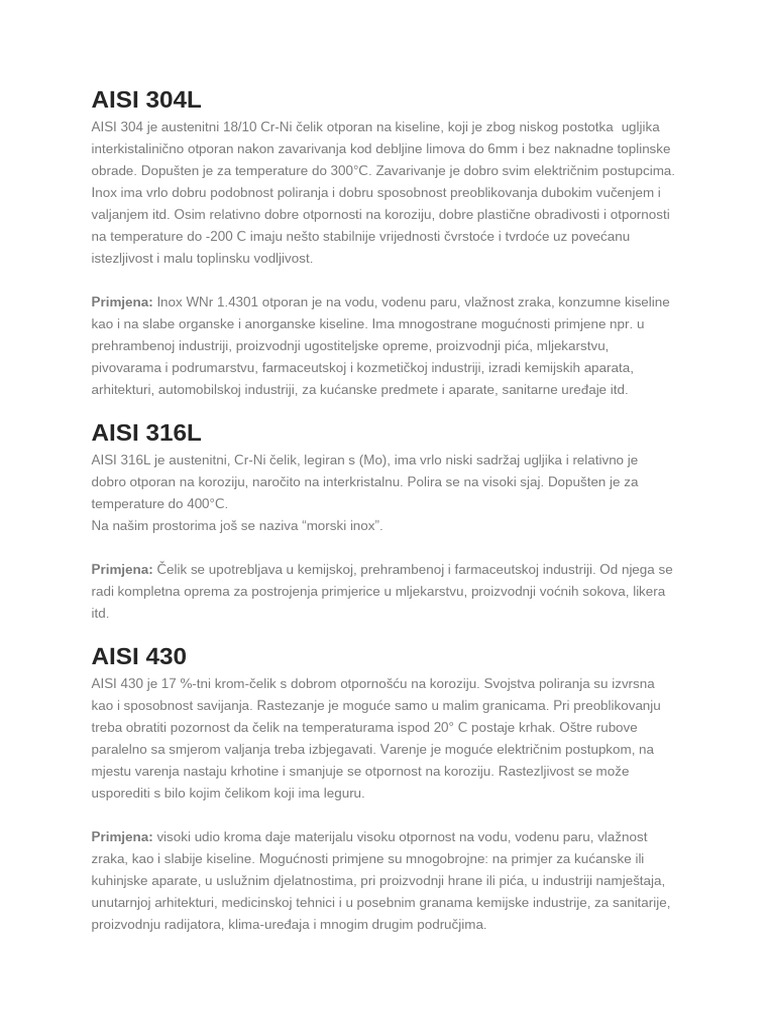 Aisi 304L | PDF