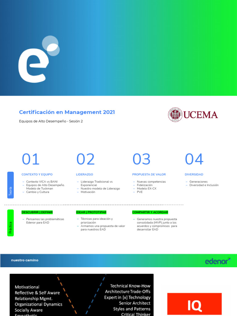 Clase 2. Equipo de Alto Desempeño. UCEMA Edenor-Certificación en Management | PDF | Motivación ...