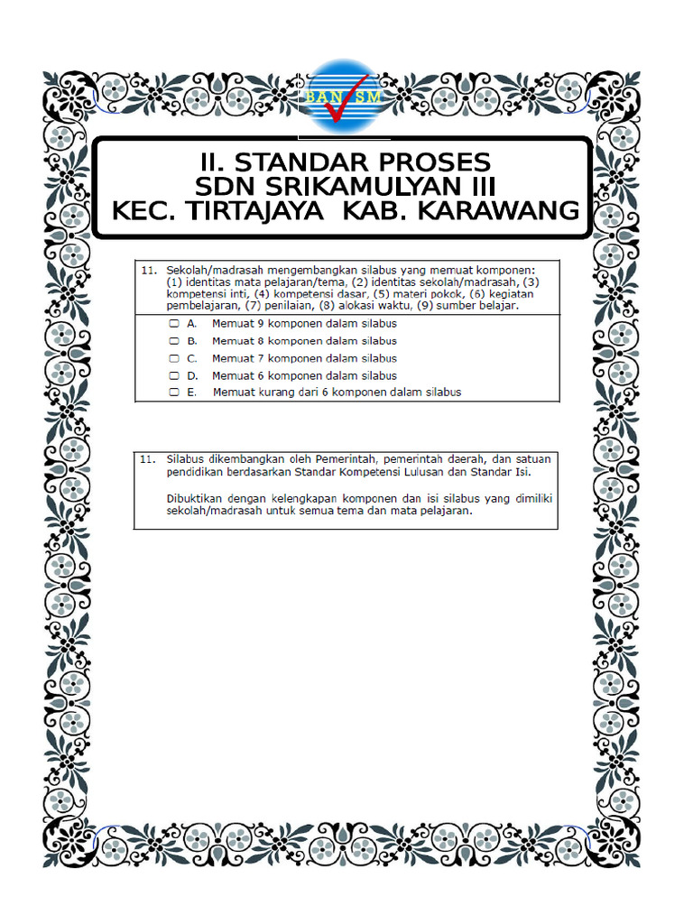 Identitas Map Standar Proses | PDF