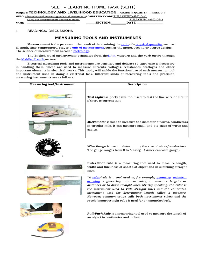 TLE 8-EIM (Exploratory) - W2 | PDF | Voltage | Electrical Resistance ...