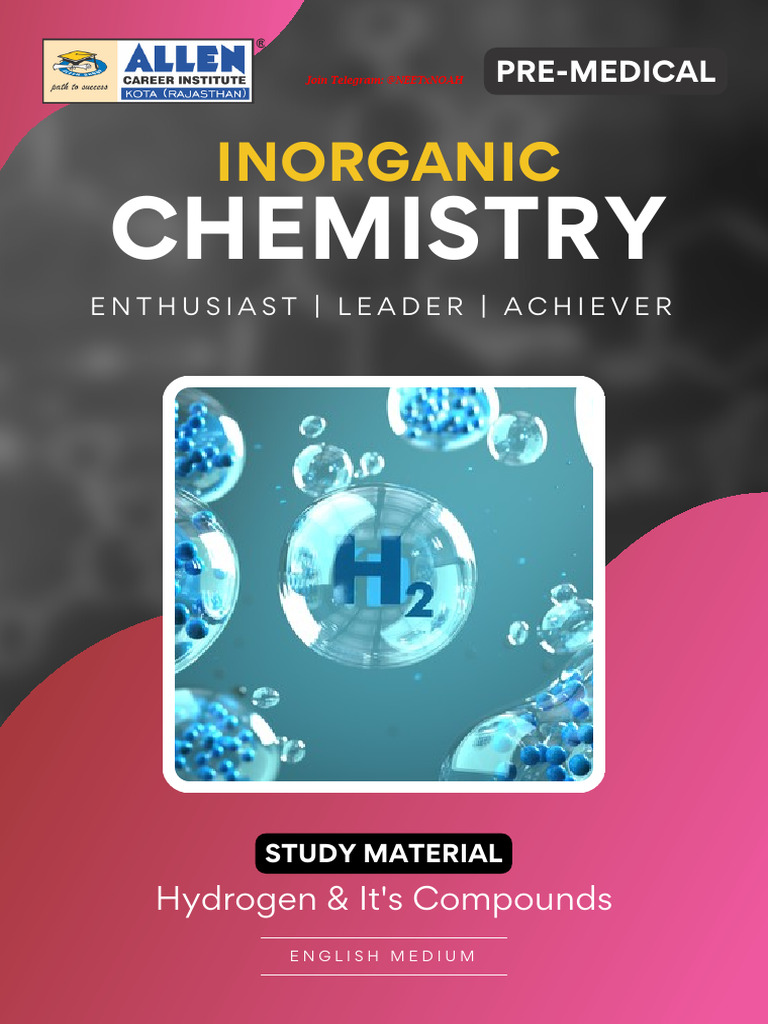 Hydrogen & It's Compounds Theory | PDF | Hydride | Hydrogen
