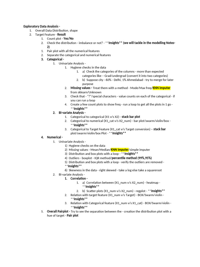 Exploratory Data Analysis Day 1 | PDF | Statistical Analysis | Teaching ...