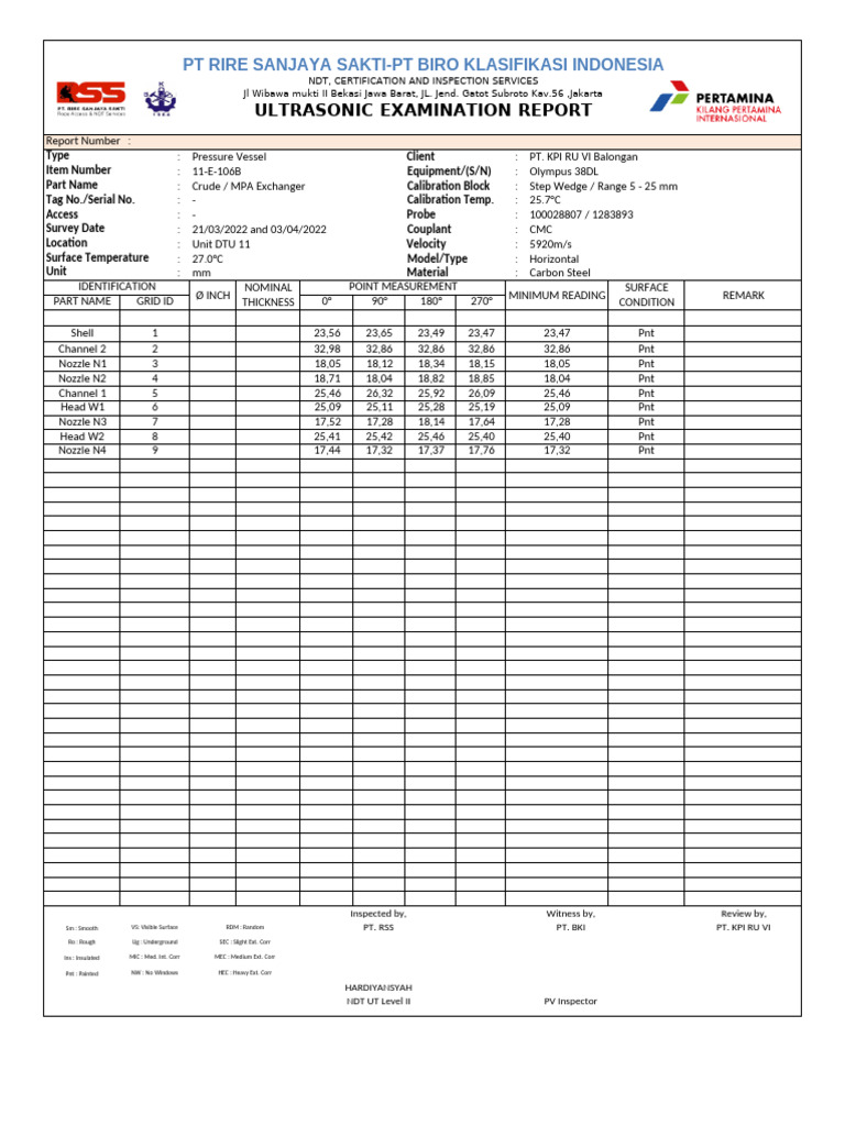 11-E-106B Exch Flange Vessel Contoh | PDF | Mechanical Engineering ...