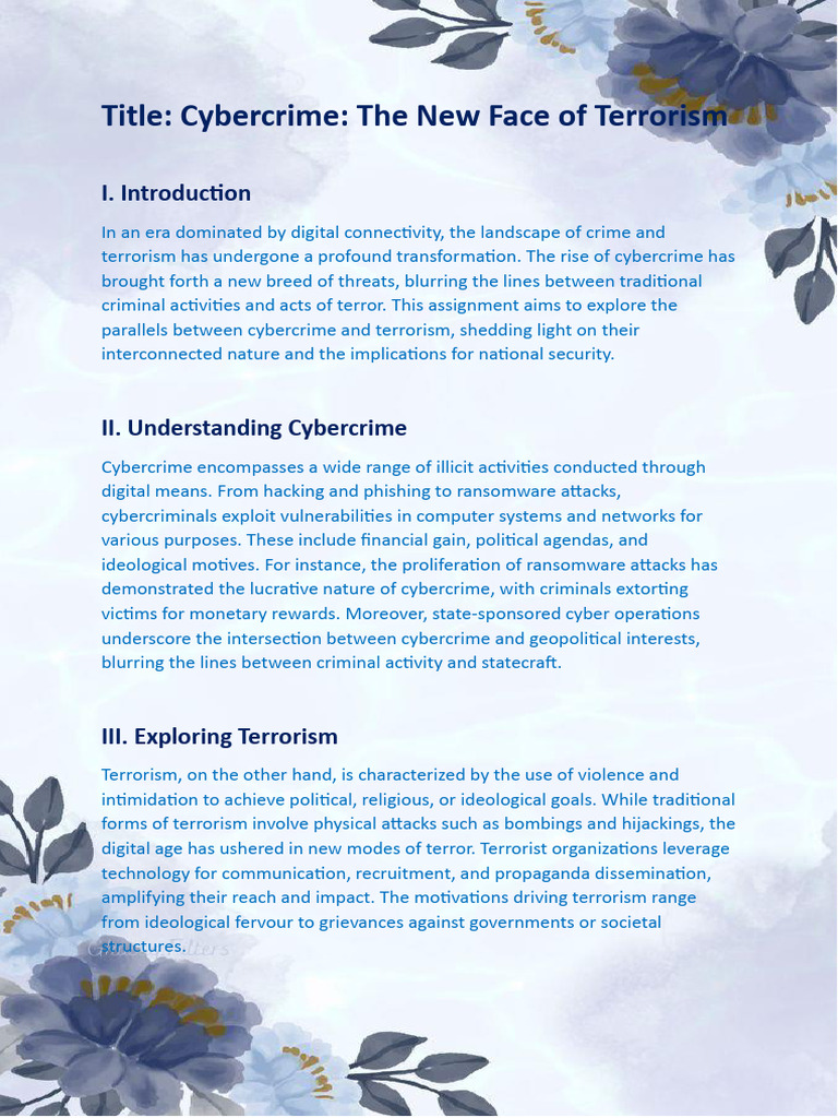 Cybercrime | PDF | Cybercrime | Security