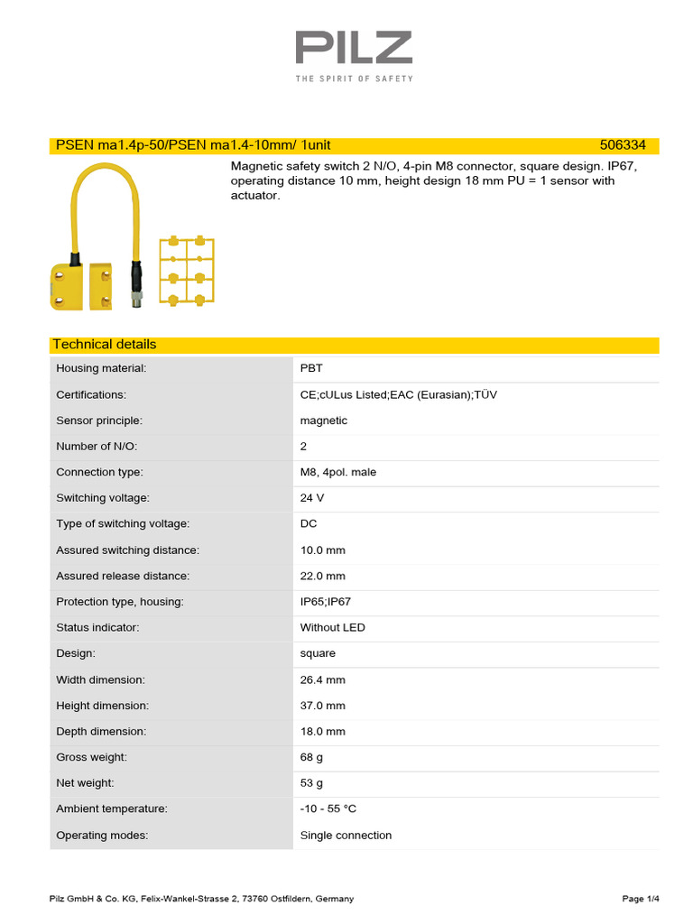 506334_datasheet | PDF | Electric Power | Equipment