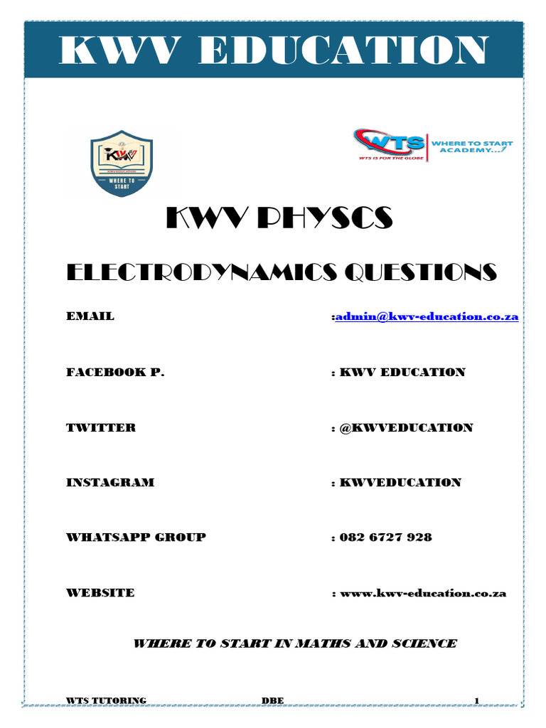 KWV Education Electrodynamics Guide | PDF | Home & Garden