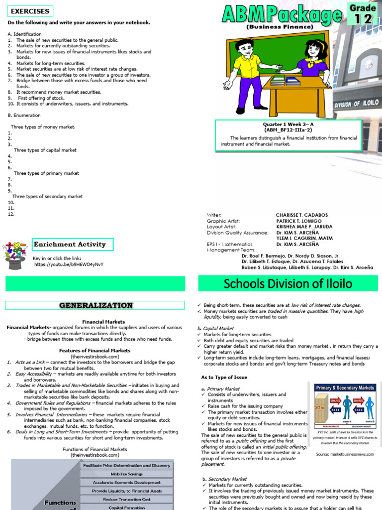 G12 Business Finance Q1Wk2 ABCD With Answer Key | PDF | Securities (Finance) | Insurance