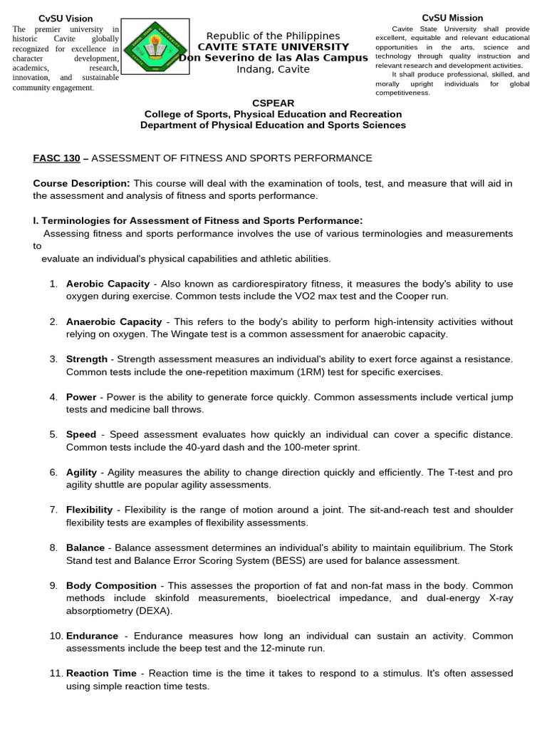 FASC-130-HANDOUTS | PDF | Educational Assessment | Body Mass Index