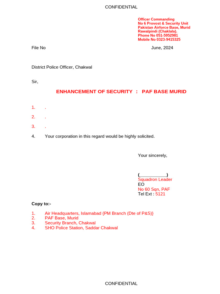 Letter To DPO For | PDF